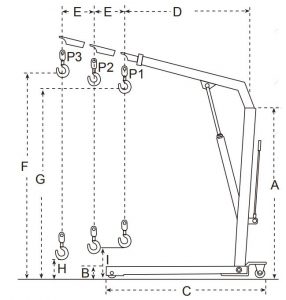 SC1000 mobile workshop crane, workshop engine hoist crane, crane for ...