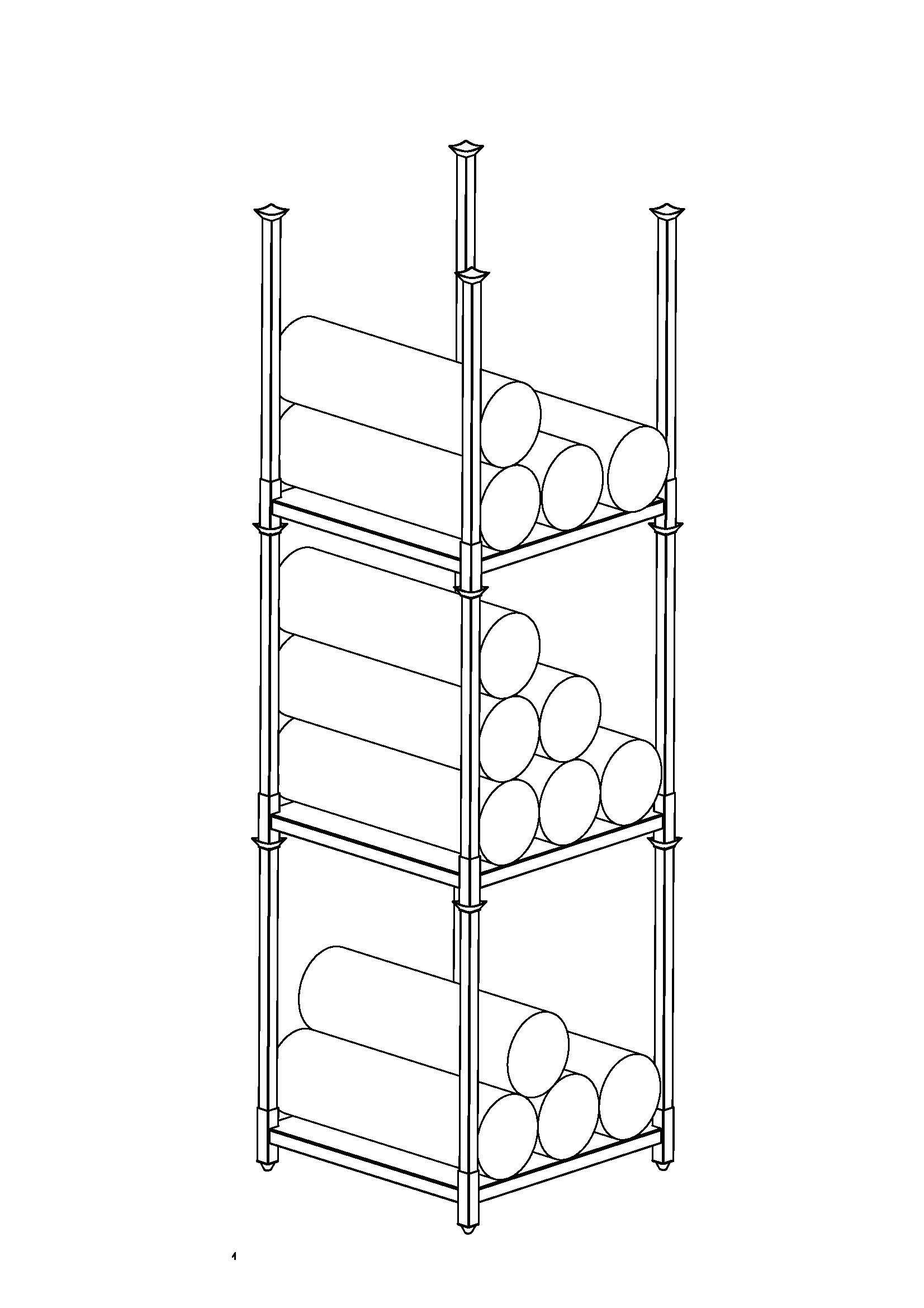PSRO484236 Portable Stack Racks, Pallet racking, rack, material ...