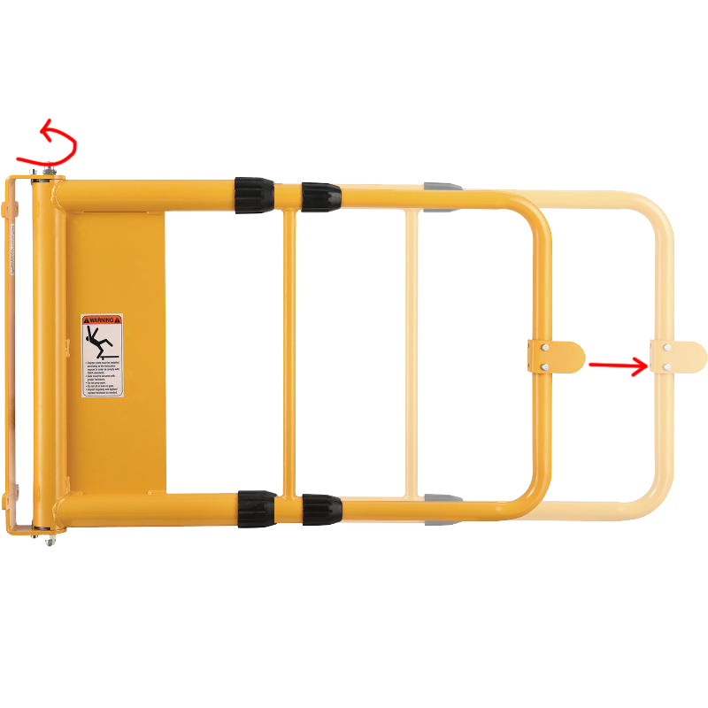 SSG2440 Spring-Loaded Safety Swing Gate, Safety Gate, material handling ...