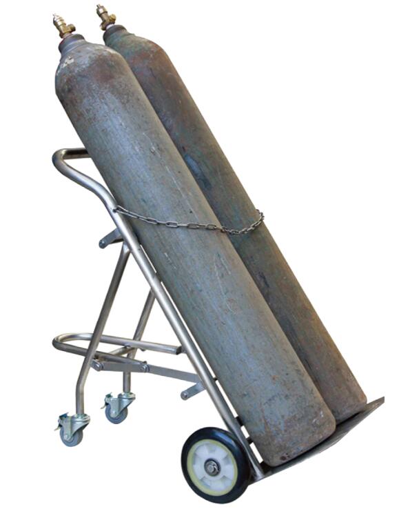 TY120 fold-down cylinder hand truck, cylinder trolly-Iliftequip.com
