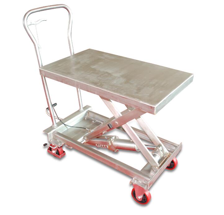 BSS10 stainless steel lift table, manual hydraulic stainless steel lift ...