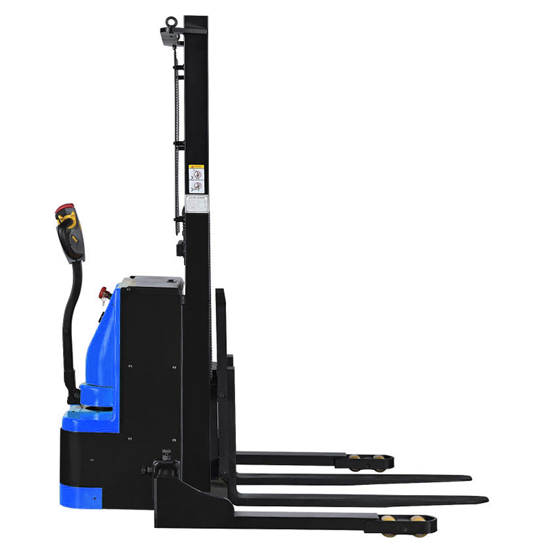 HH1216 straddle leg fully powered lift stacker truck- Iliftequip.com